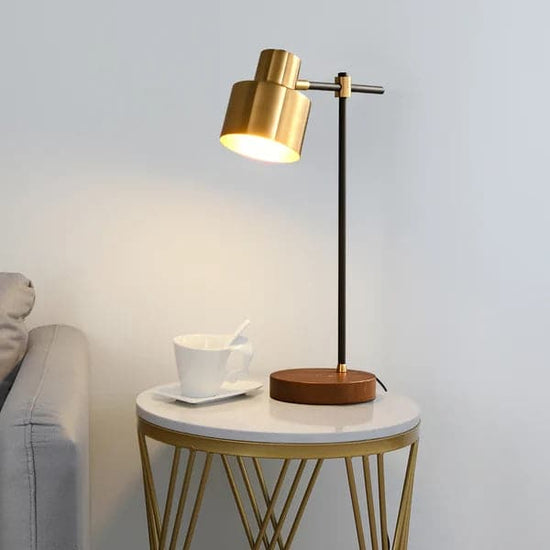 Modern Table Lamp with Wireless Charger USB 1-Light Desktop Touch Lamp ...